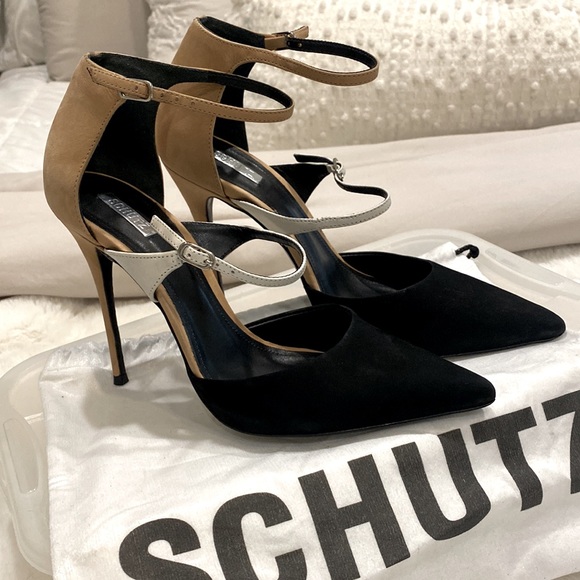 SCHUTZ | Shoes | Schutz Tricolor Pump Heel | Poshmark